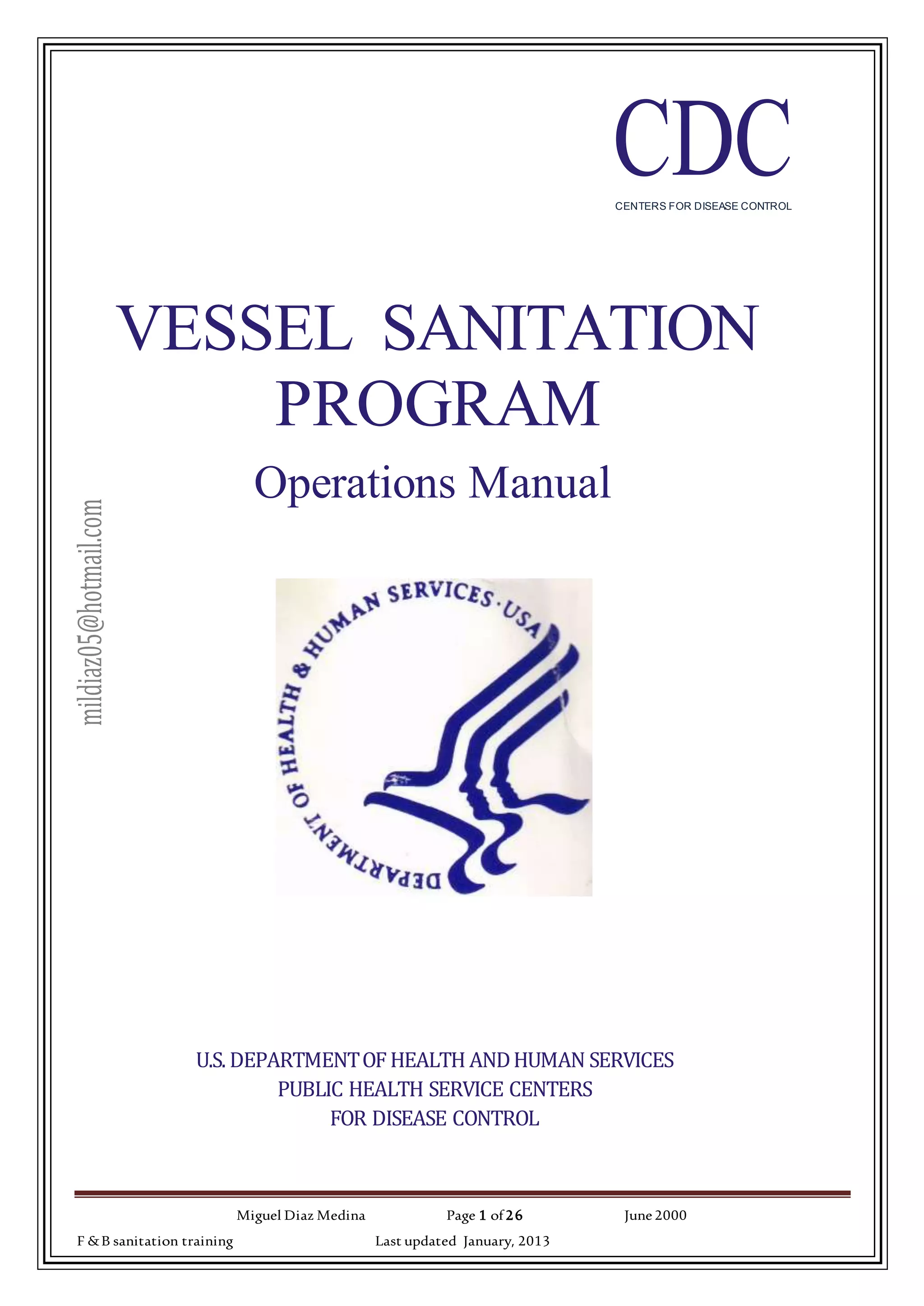 Vessel sanitation program | DOCX