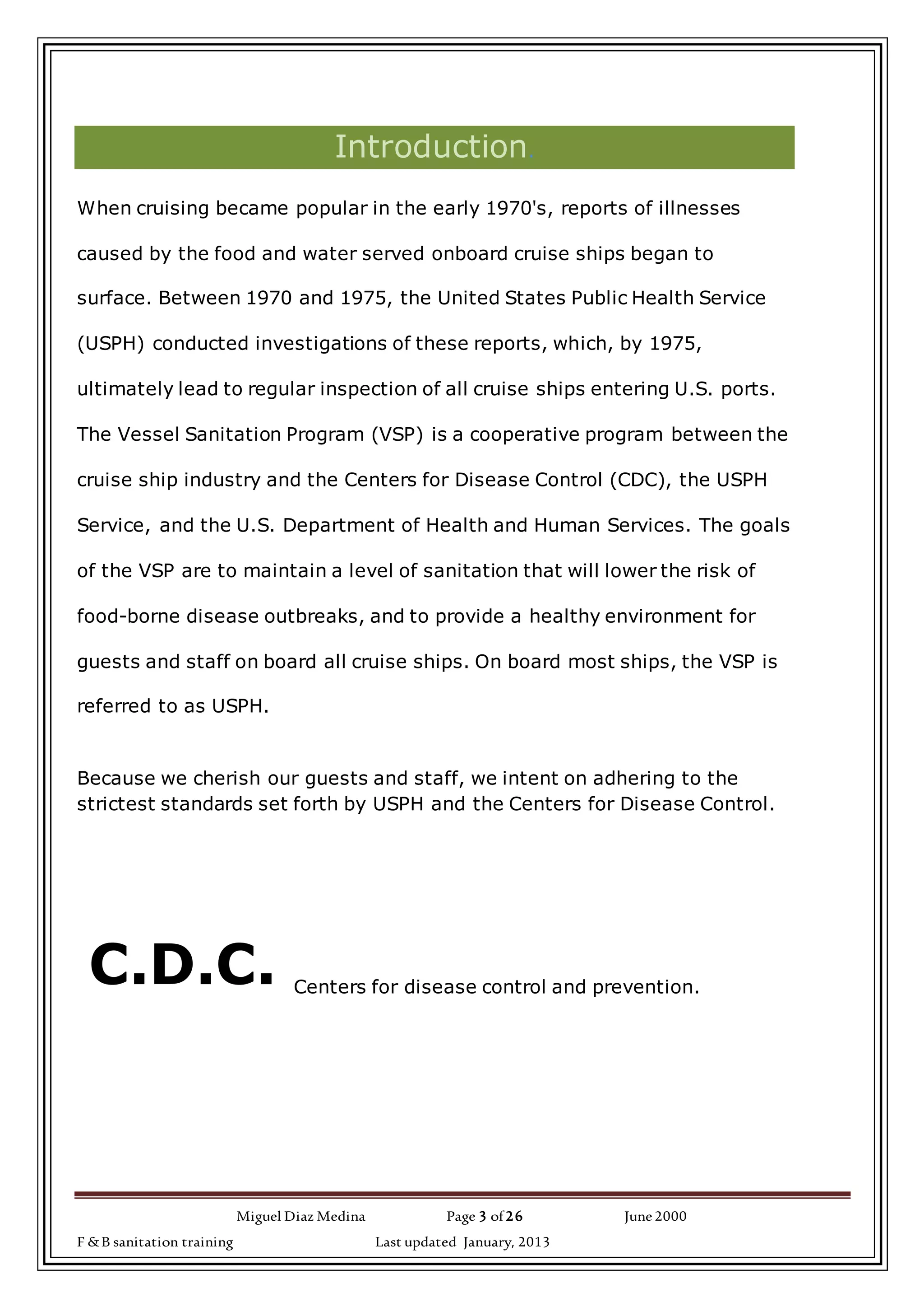 Vessel sanitation program | DOCX