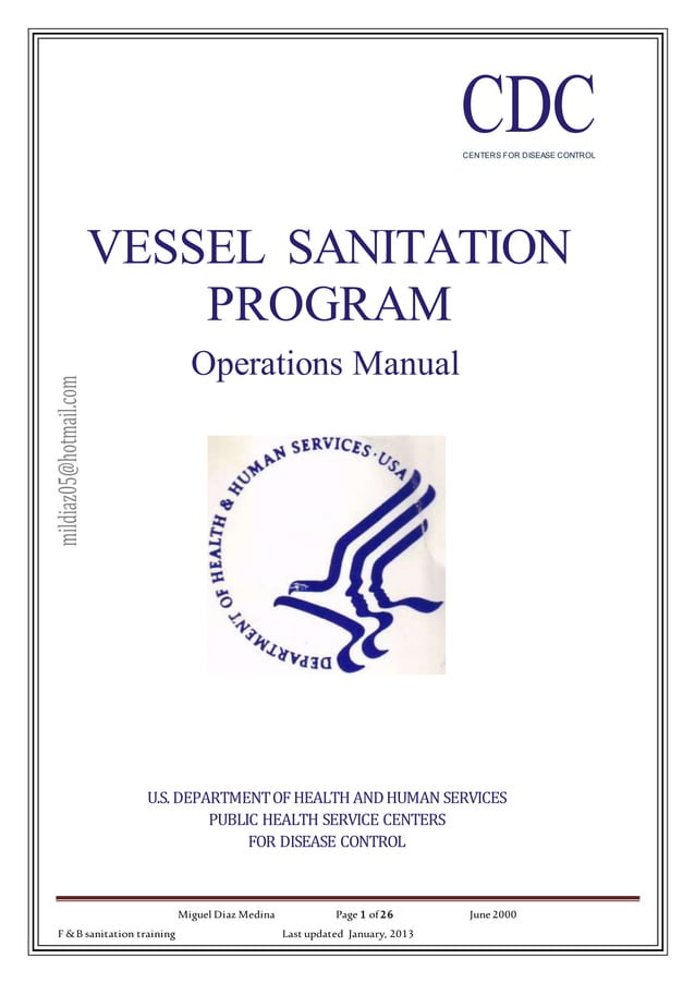 Vessel sanitation program | DOCX