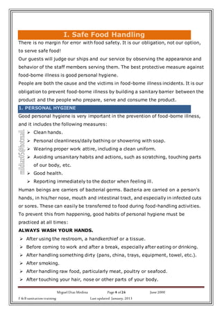 Vessel sanitation program | DOCX