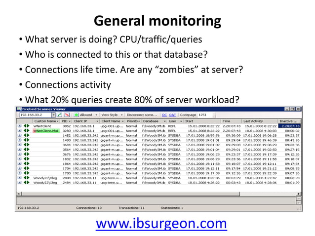 FBScanner: IBSurgeon's tool to solve all types of performance problems ...