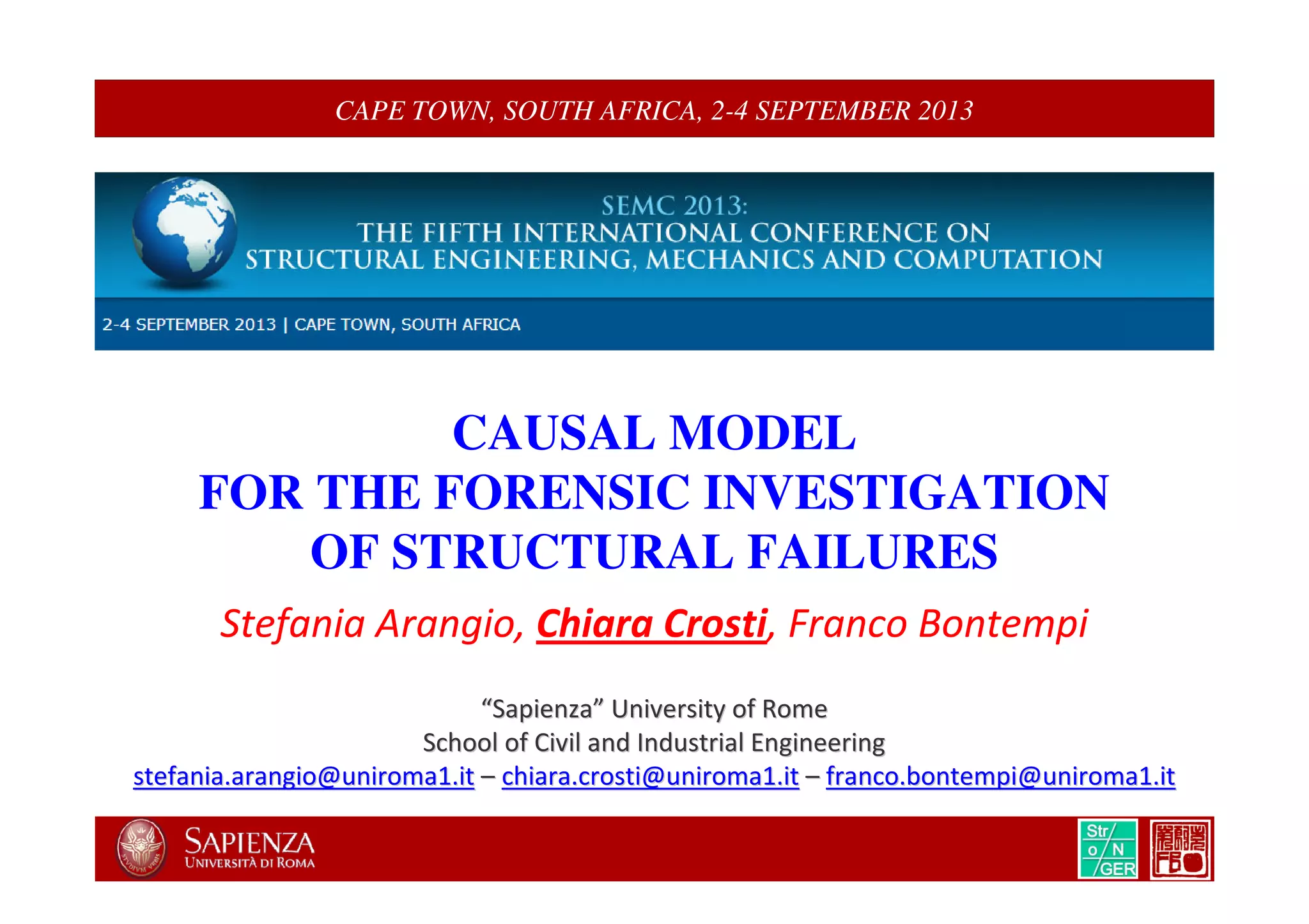 Causal models for the forensic investigation of structural failures | PPT