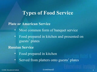 F&B Service | PPT | Bars & Restaurants | Attractions