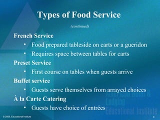 F&B Service | PPT