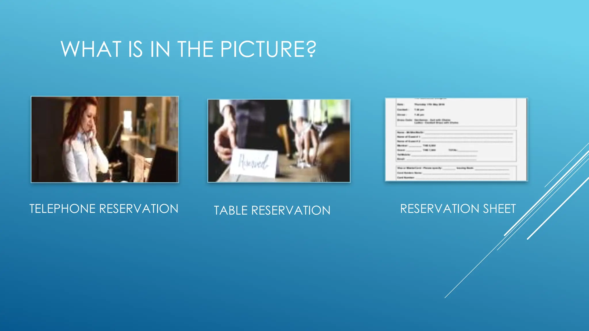 FBS Lesson 1.1. Take Table Reservation (food and beverage services).pptx