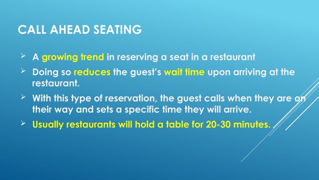 FBS Lesson 1.1. Take Table Reservation (food and beverage services).pptx