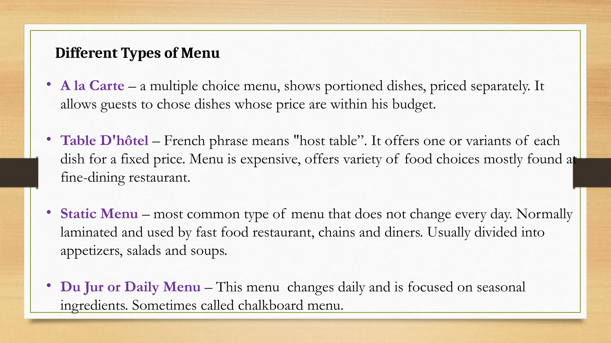 FBS Lesson 2.3 Take Food and Beverage Orders.pptx