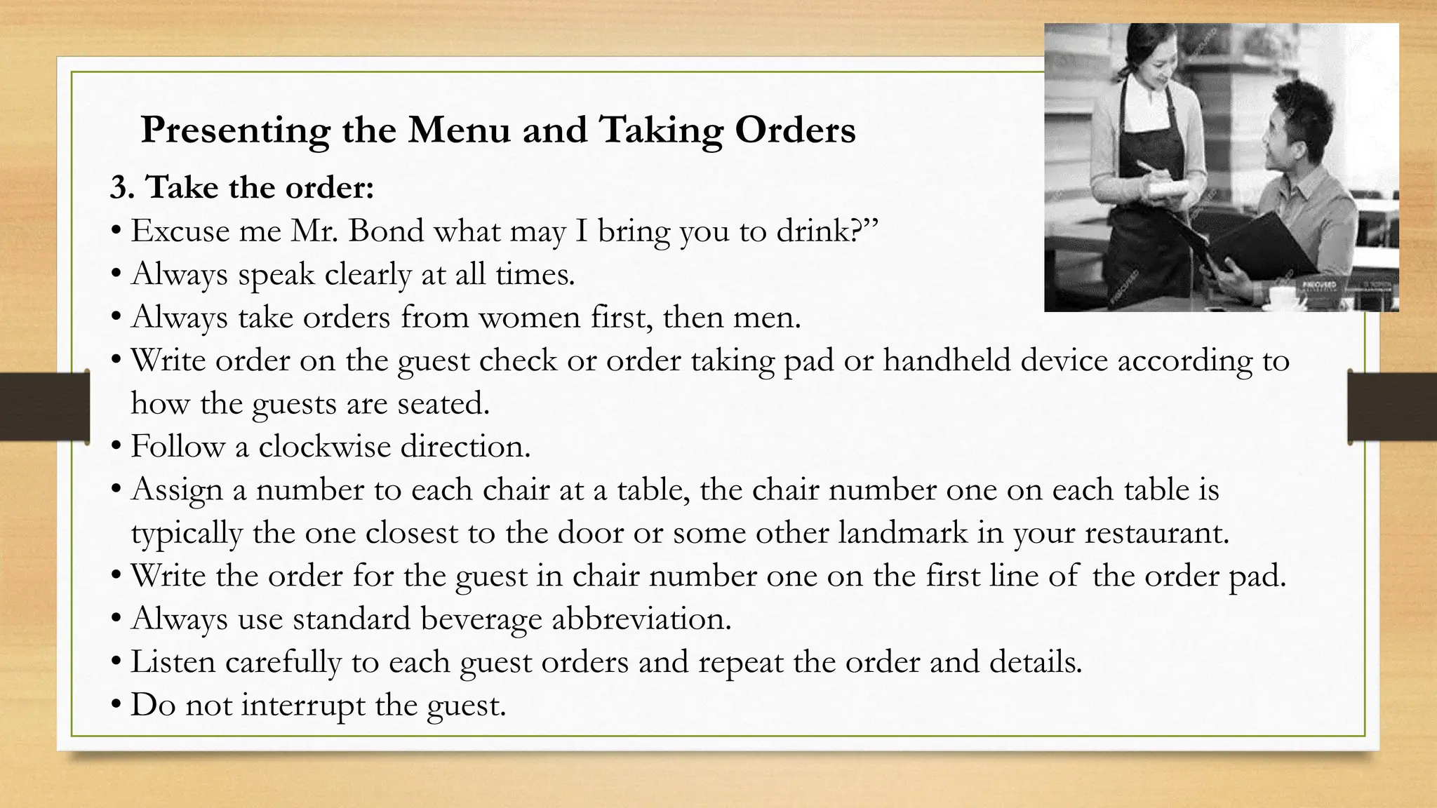 FBS Lesson 2.3 Take Food and Beverage Orders.pptx