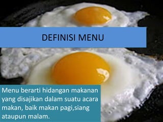 Menu Planing | PPT