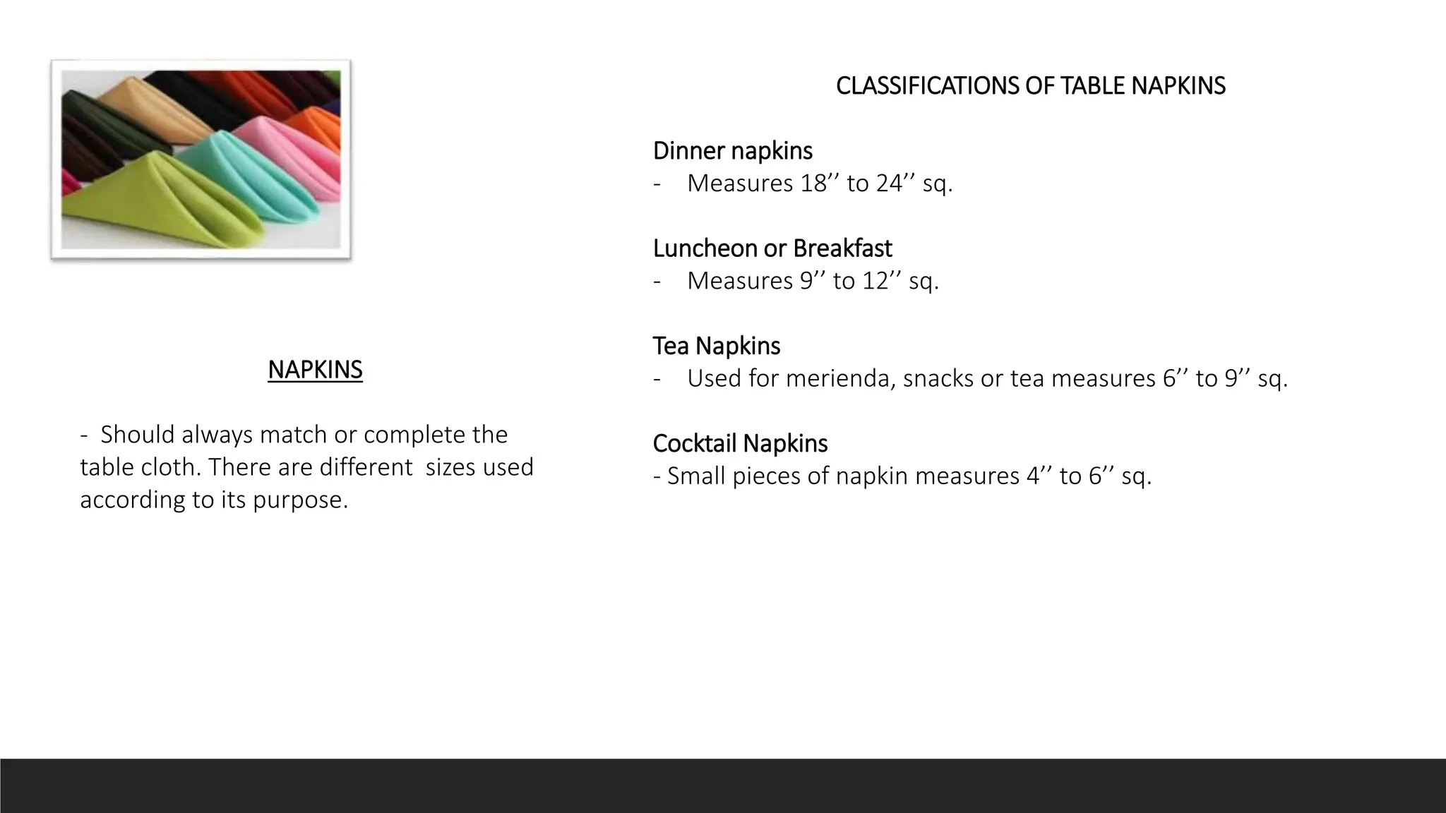 FBS PPT NAPKIN FOLDING & SKIRTING ''HOTEL''.pptx