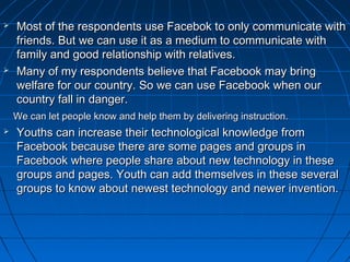 Facebook and Young Generation | PPT