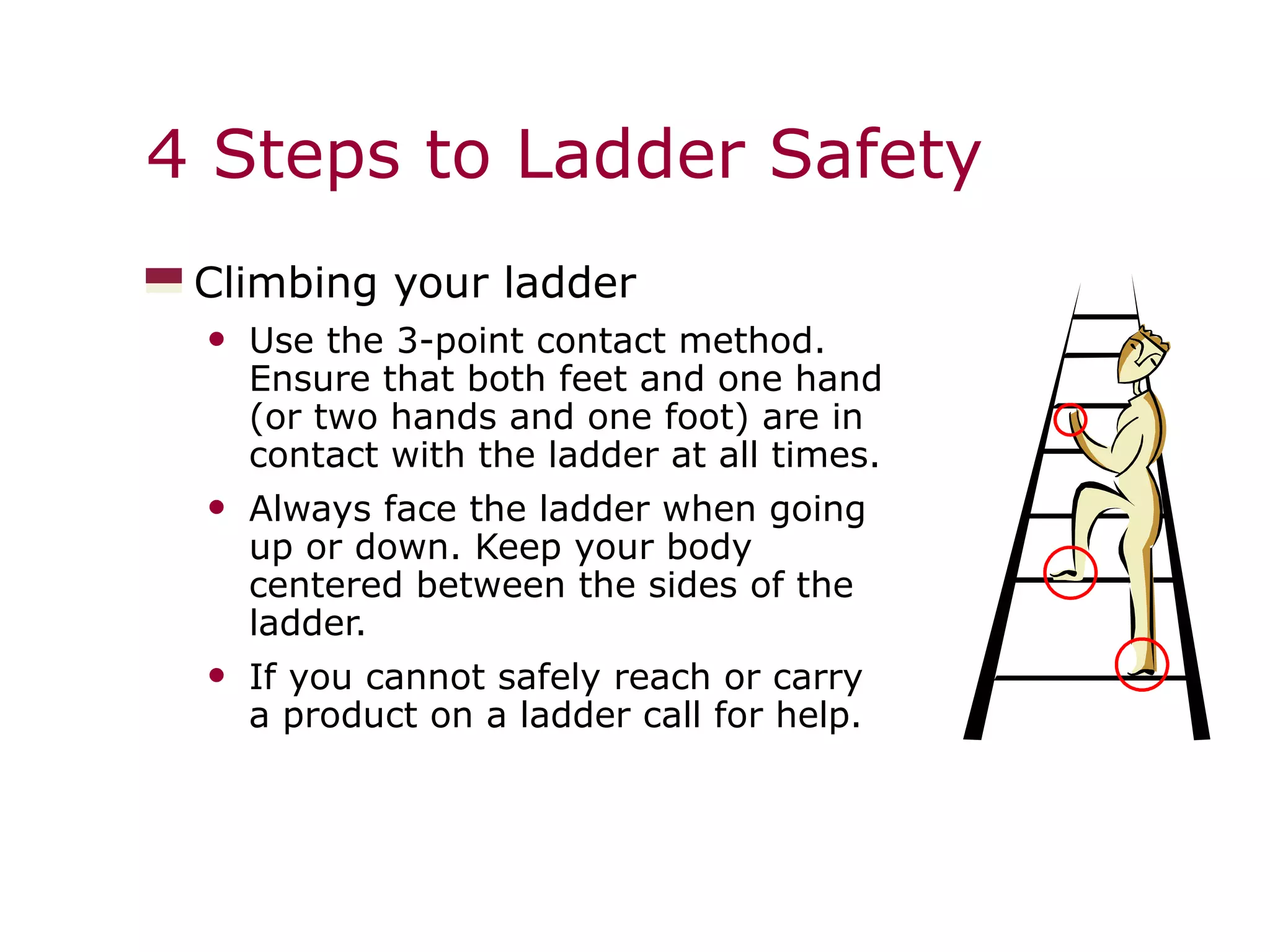 Tips for Working with your Ladder | PPT