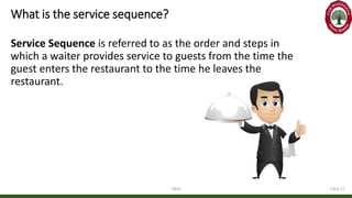 service sequence and welcoming the guest | PPT