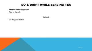 service sequence and welcoming the guest | PPTX