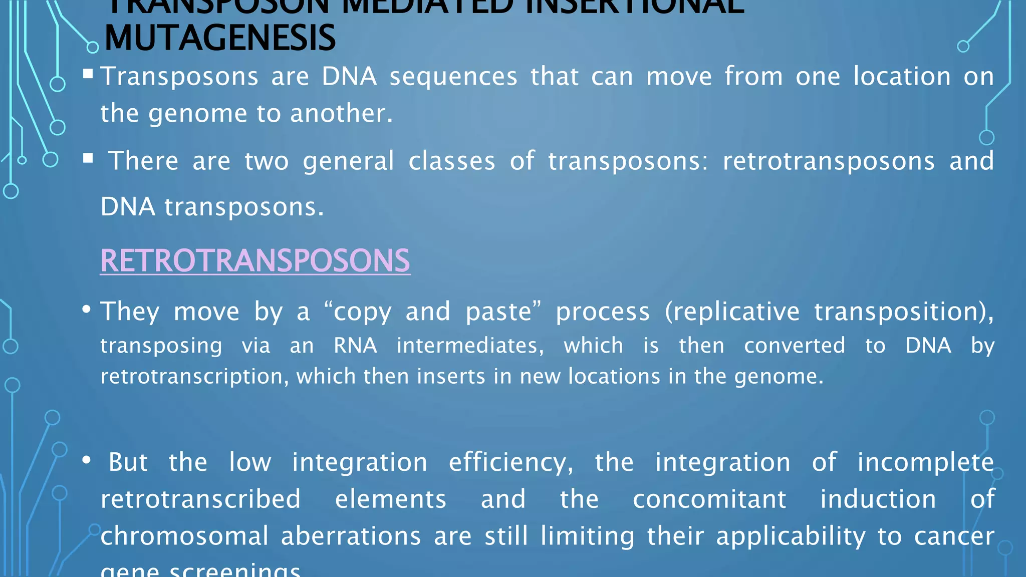 insertional mutagenesis | PPTX