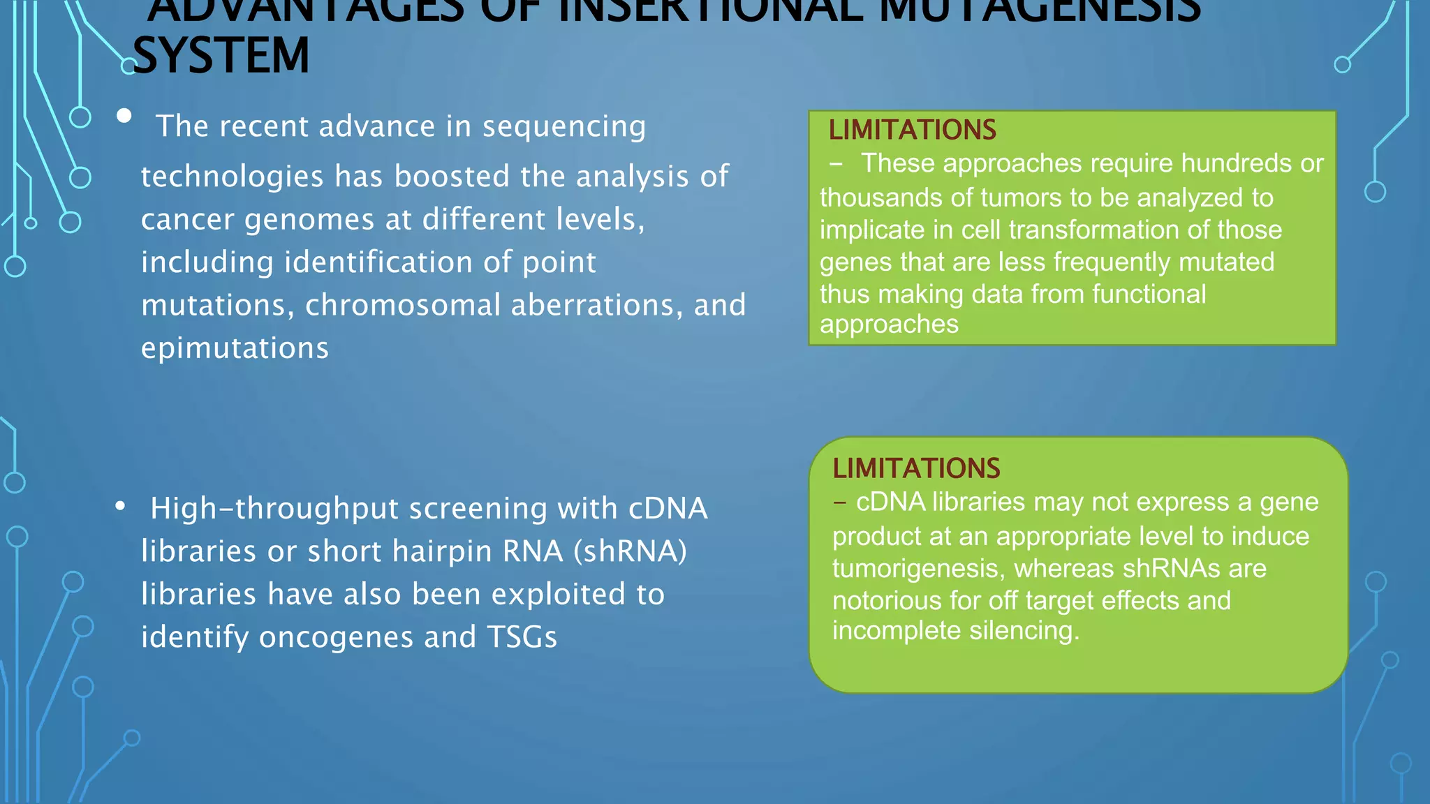 insertional mutagenesis | PPTX