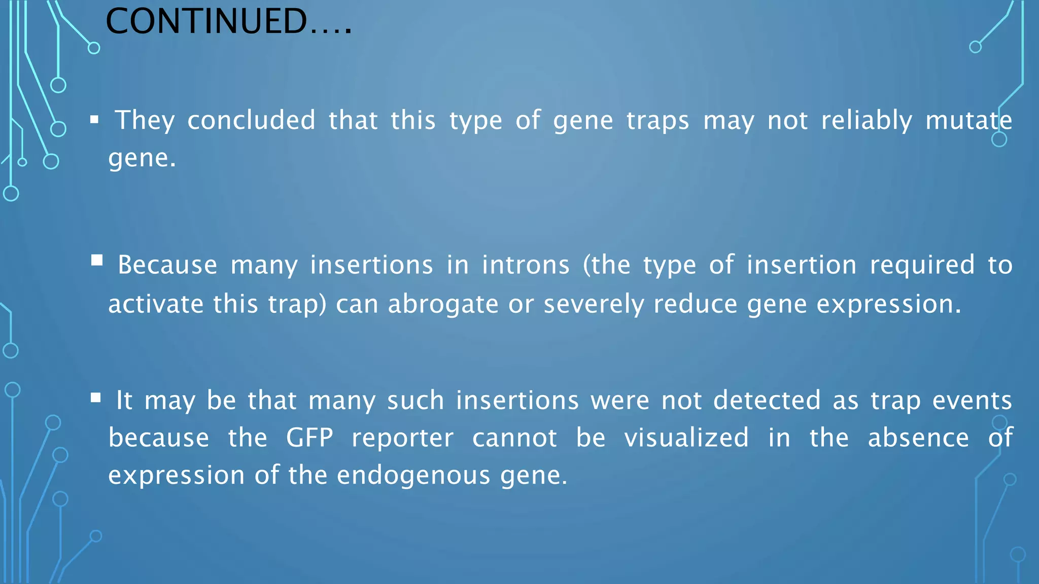 insertional mutagenesis | PPTX