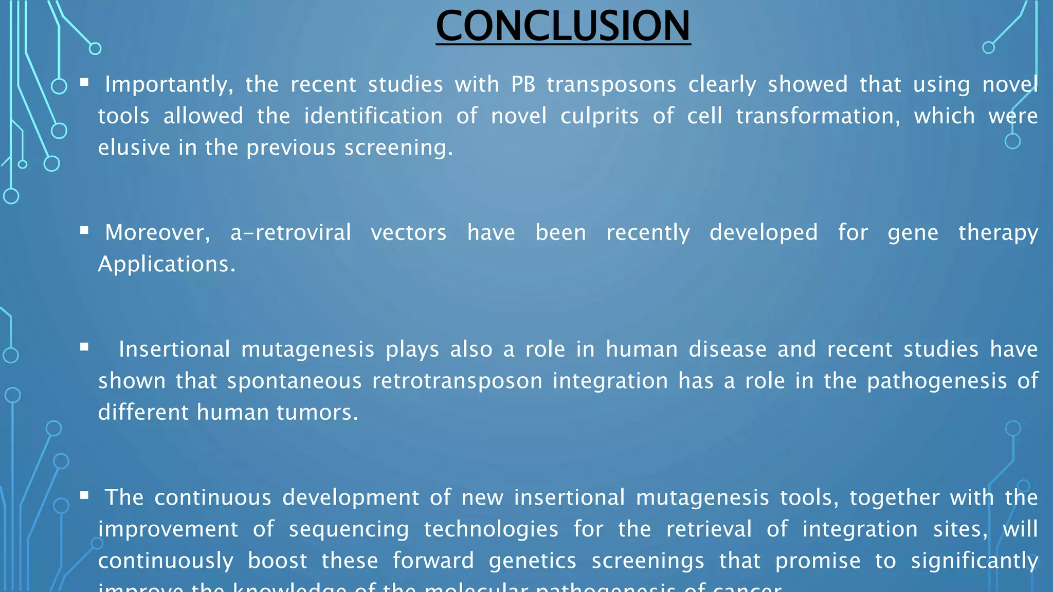 insertional mutagenesis | PPTX