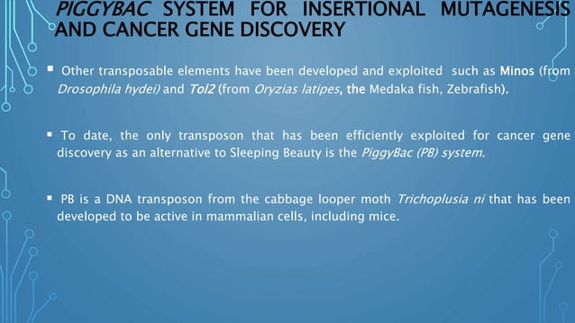 insertional mutagenesis | PPTX
