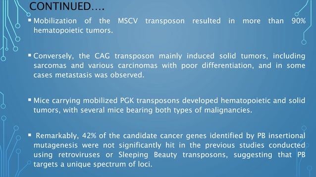 insertional mutagenesis | PPTX