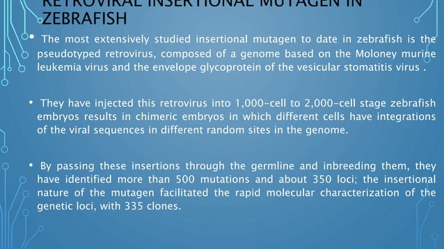 insertional mutagenesis | PPTX