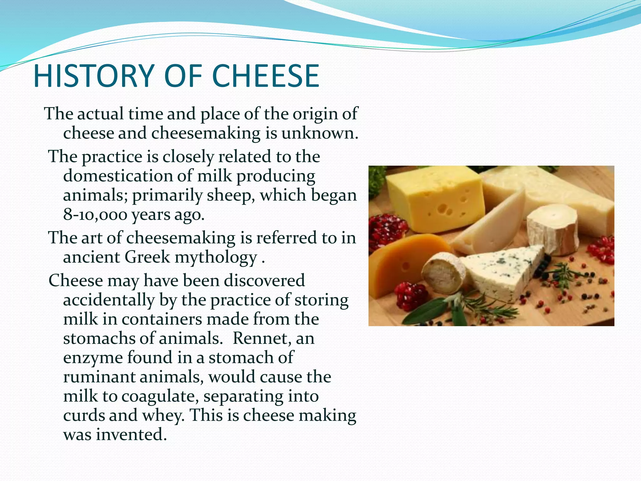The Story of Cheese ... F&B | PPTX