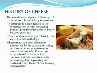 The Story of Cheese ... F&B | PPTX