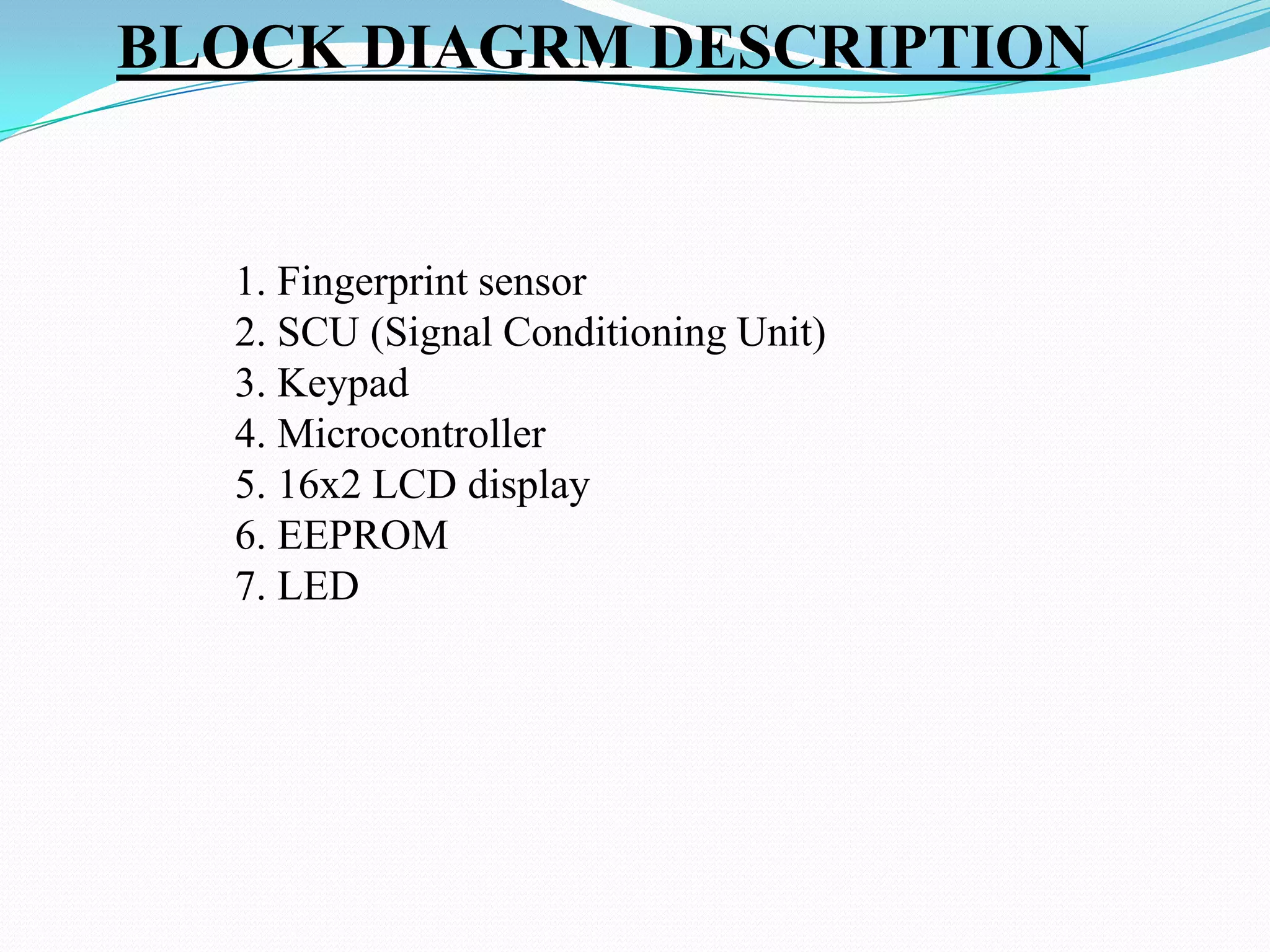 Fingerprint based voting machine ppt | PPTX