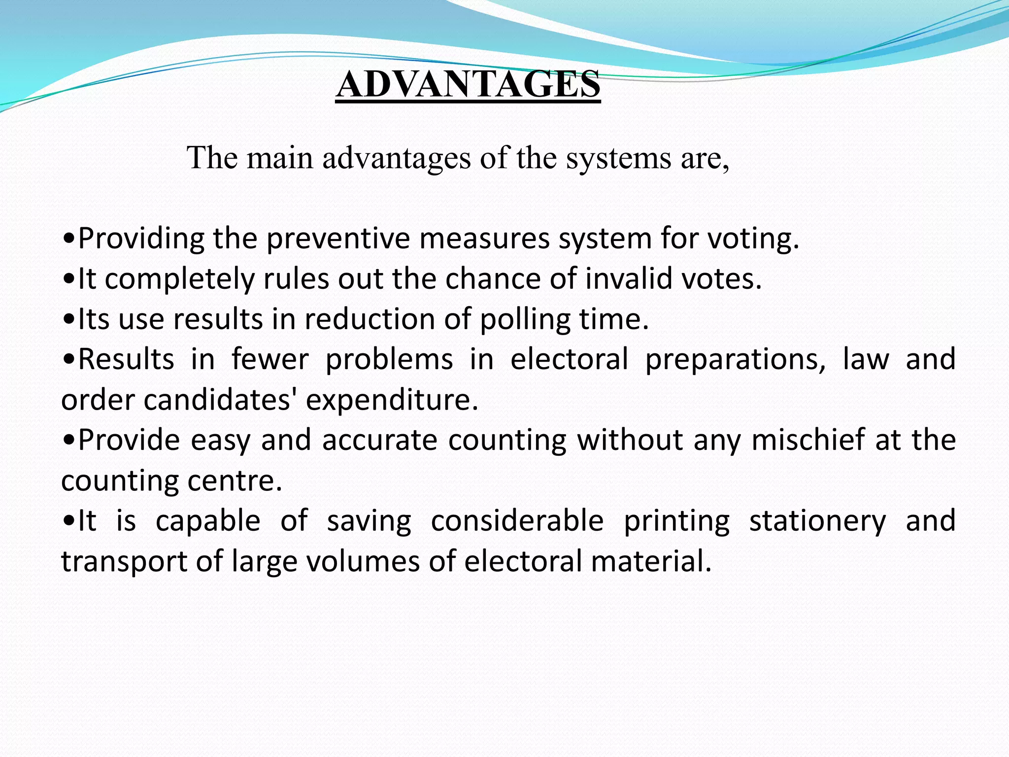 Fingerprint based voting machine ppt | PPTX