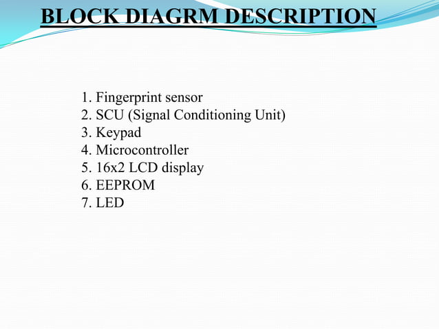 Fingerprint based voting machine ppt | PPTX