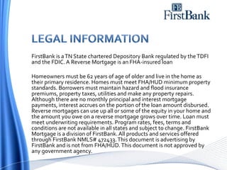 FB Wholesale Reverse Mortgage Program Overview | PPTX