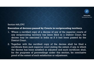 Foreign Courts & Foreign Judgements under Civil Procedure Code in India. | PDF