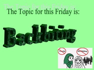 Backbiting | PPT