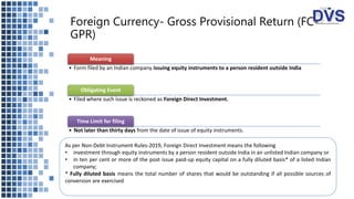 FC-GPR- Procedures to file and Practical Issues | PPTX