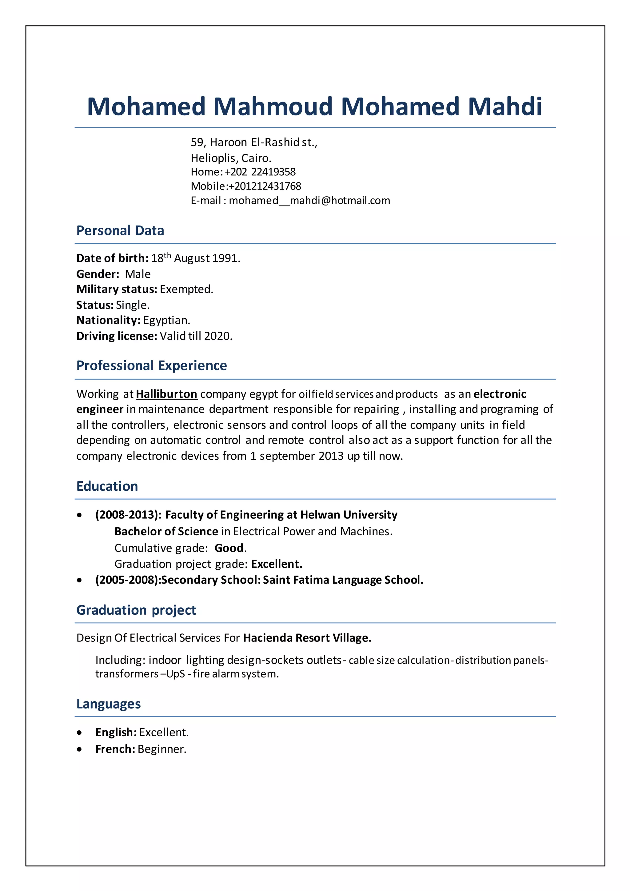 mohamed-mahdi cv | DOCX