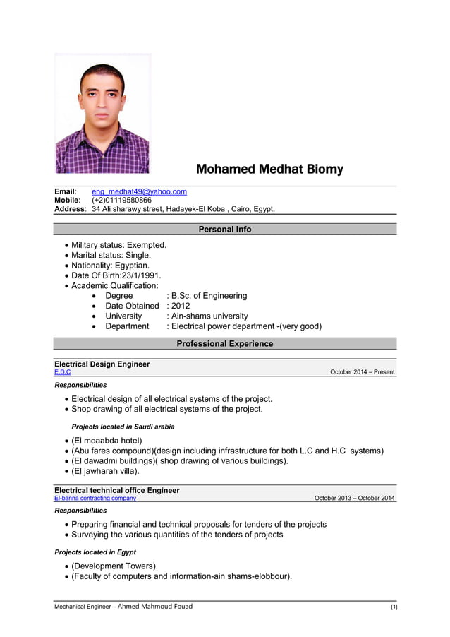 Mohamed Medhat-CV | PDF