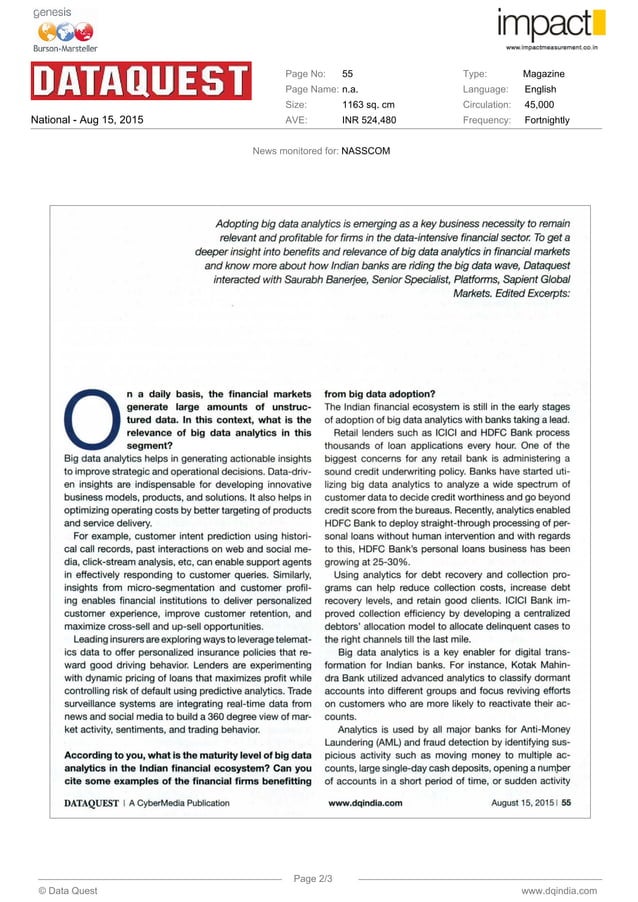 dqindia article | PDF