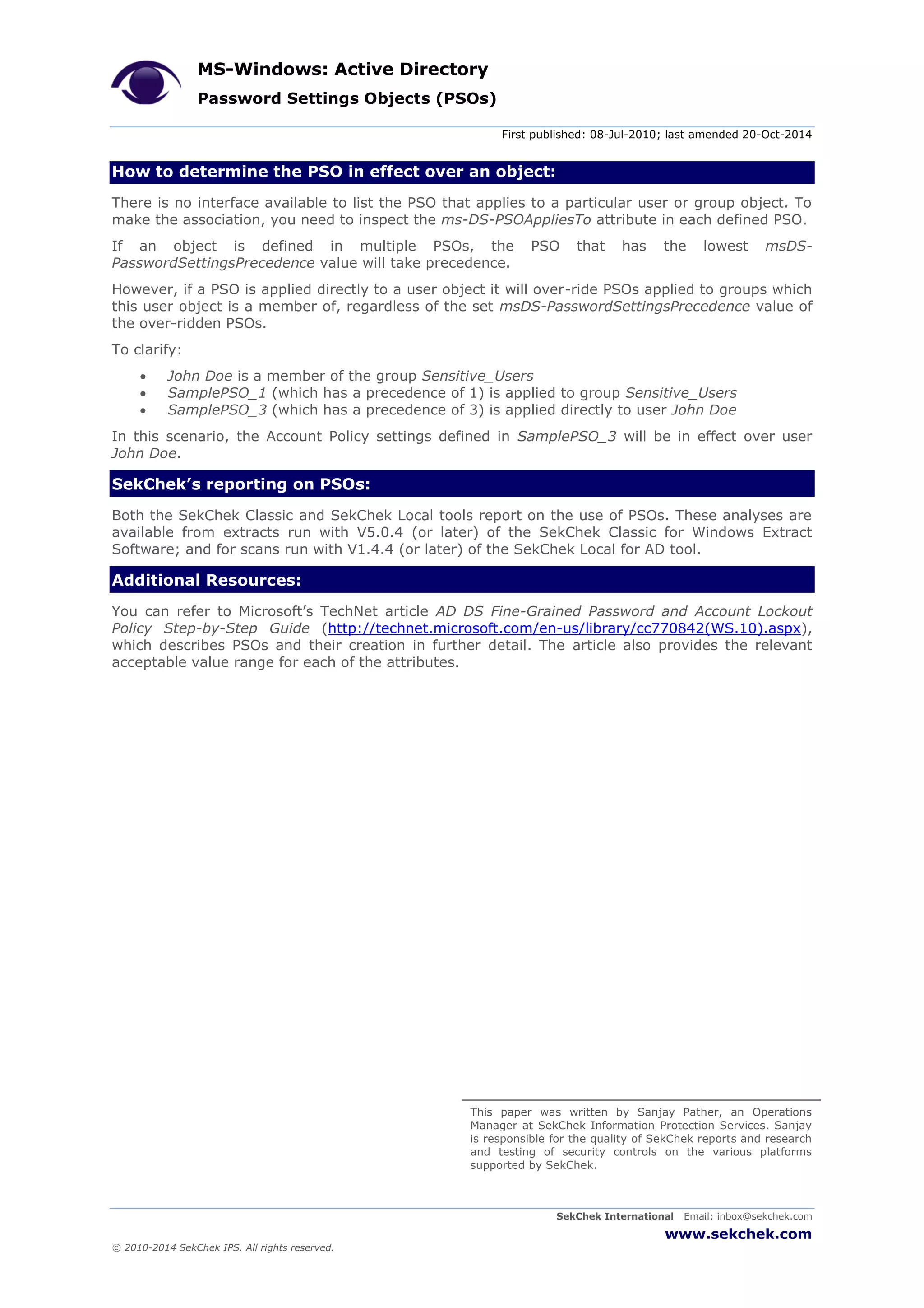 windows-active-directory-password-settings-objects | PDF