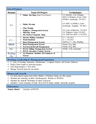 Salman Resume | PDF