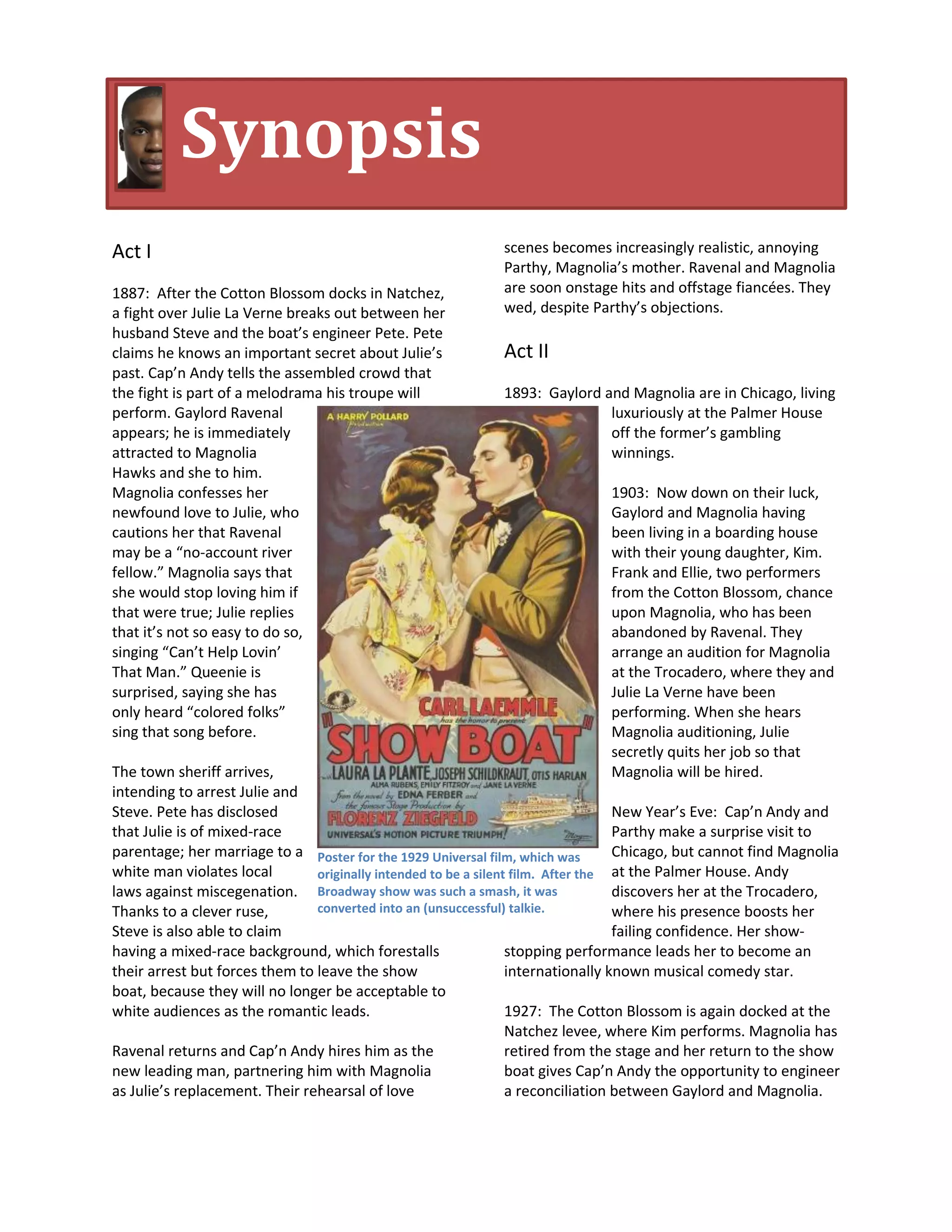 SHOW BOAT STUDY GUIDE | PDF