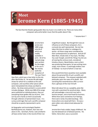 SHOW BOAT STUDY GUIDE | PDF