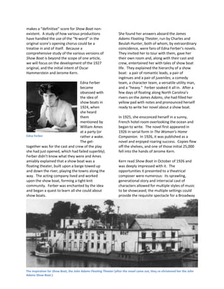 SHOW BOAT STUDY GUIDE | PDF