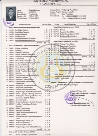 8 TRANSKIP NILAI | PDF