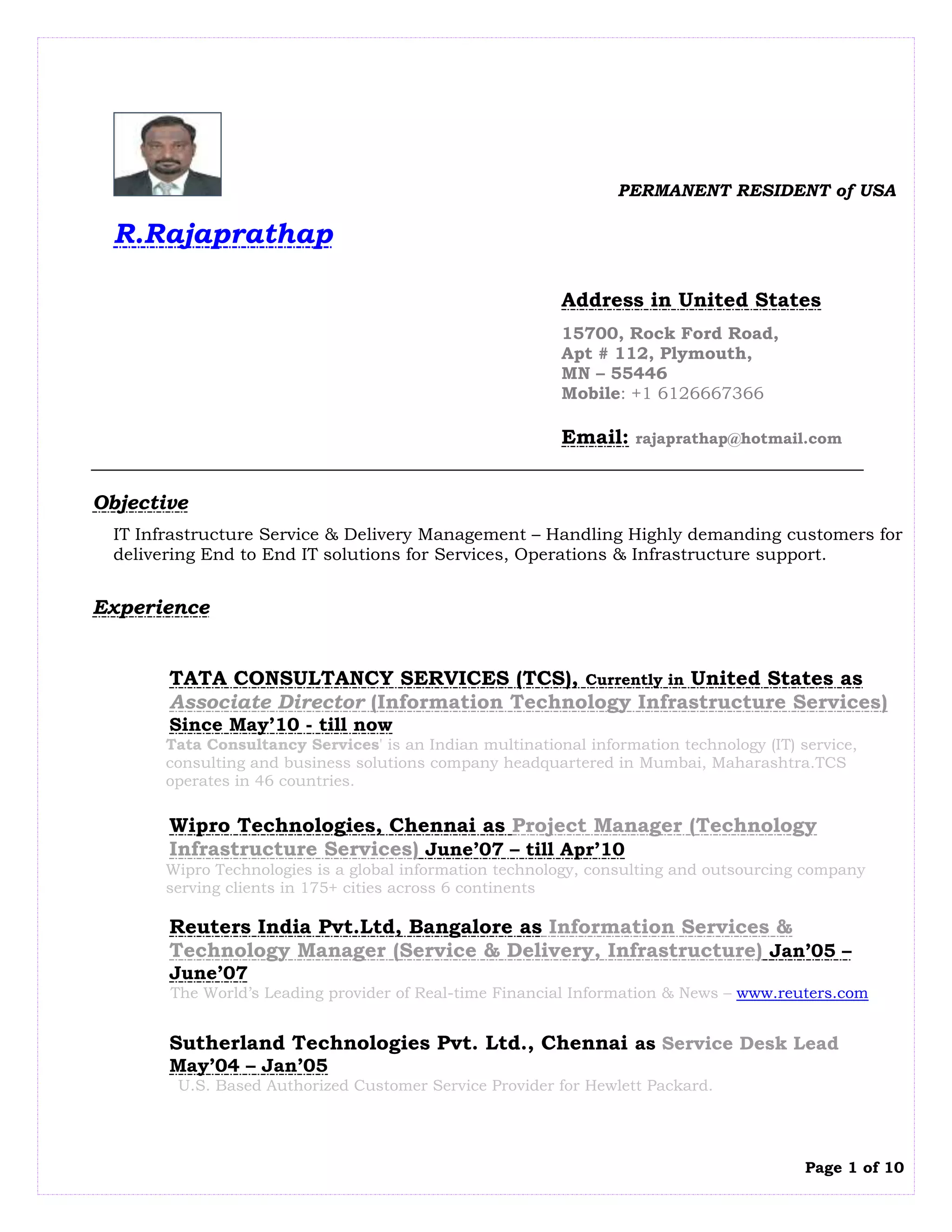 R.Rajaprathap_Resume | PDF