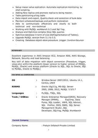 Resume | DOCX | Databases | Computer Software and Applications