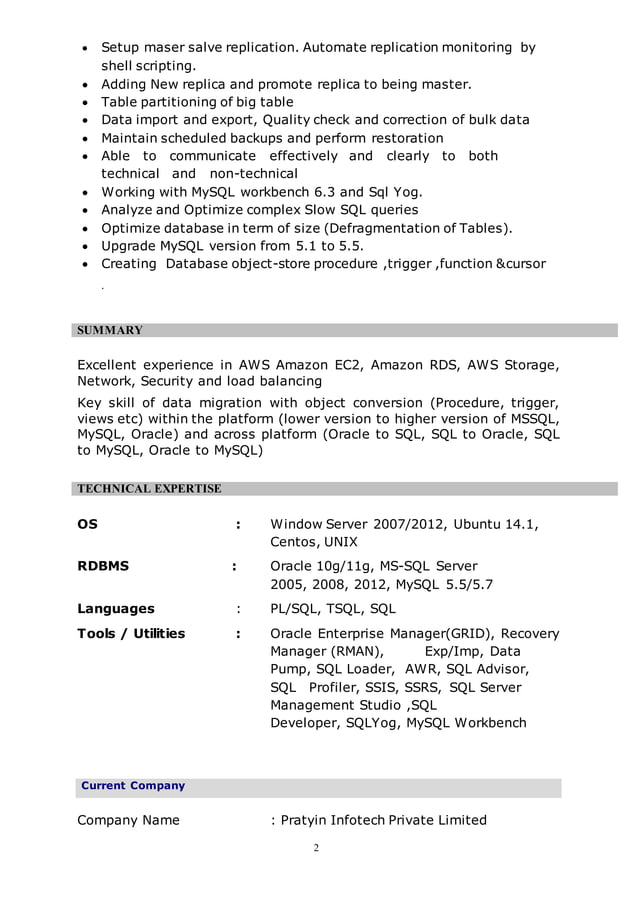 Resume | DOCX | Databases | Computer Software and Applications