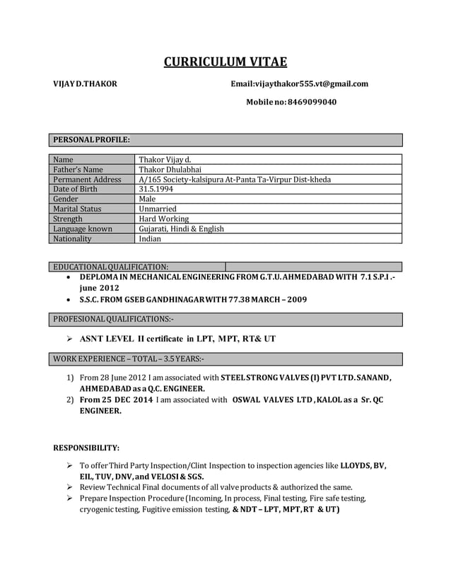 vijay resume | PDF