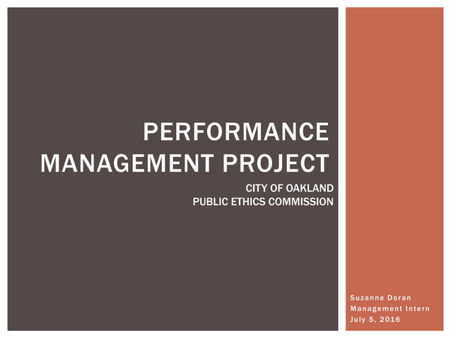 PEC Performance Presentation | PPT