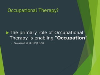 Forensic Occupational Therapy | PPTX