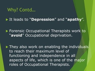 Forensic Occupational Therapy | PPTX